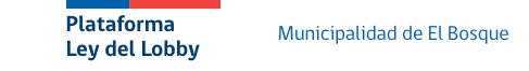 Aviso importante plataforma Lobby - Ilustre Municipalidad de El Bosque